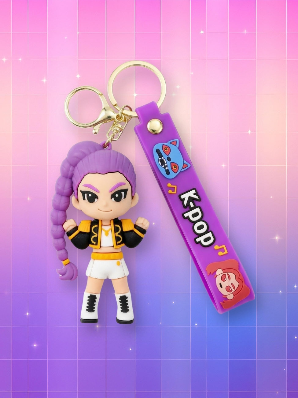 Porte-clés kawaii Kpop Demon Hunters Zoey - Boutique Kpop